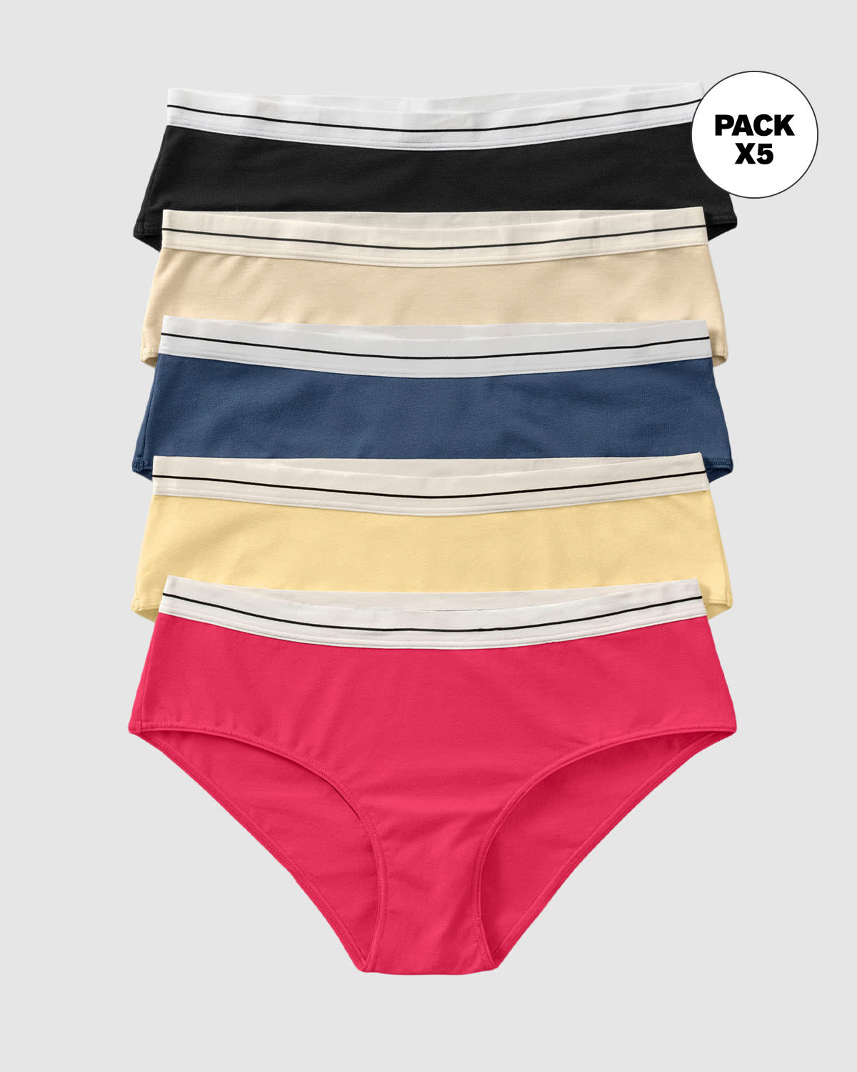 Paquete x 5 calzones estilo hípster | Leonisa Perú